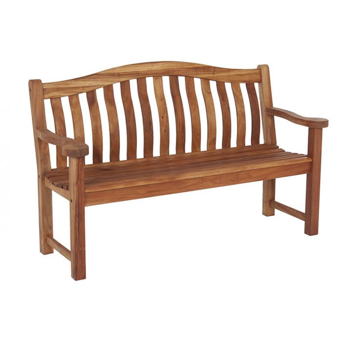 TURNBERRY OILED MAHOGANY BENCH 5FT – Milton Ernest Garden Centre